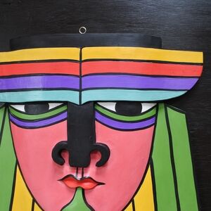 Vintage | Art | Vintage Laurel Burch Painted Wood Carved Tribal Aztec ...